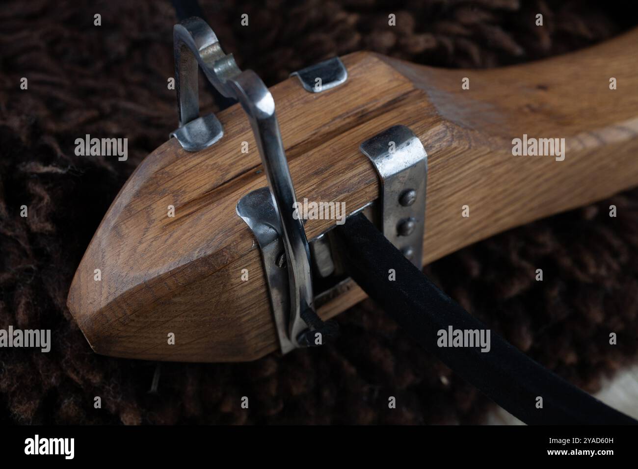 vintage medieval crossbow on sheep fur background Stock Photo - Alamy