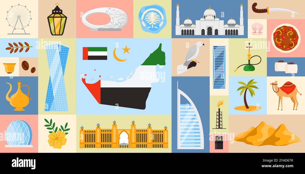 Dubai flag ramadan Stock Vector Images - Alamy