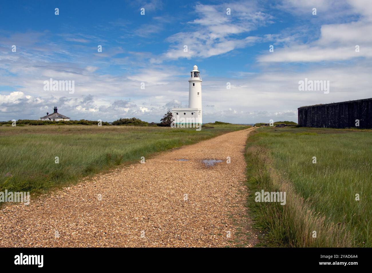 Hurst Point Lighthouse in summer sunshine Stock Photo - Alamy