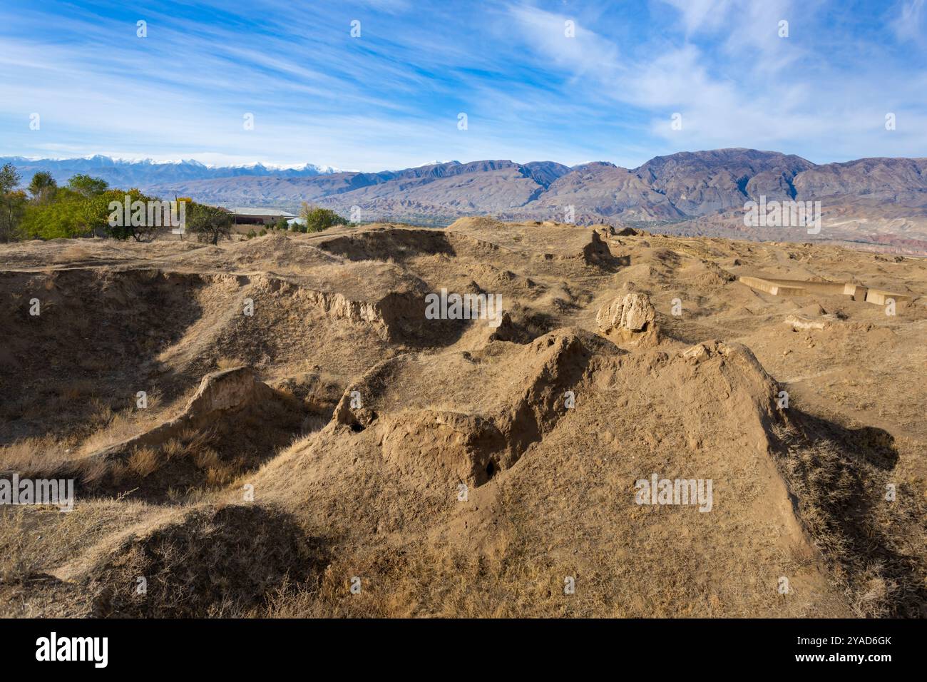 Ancient Penjikent city ruins. Penjikent or Panjakent is a city in the ...