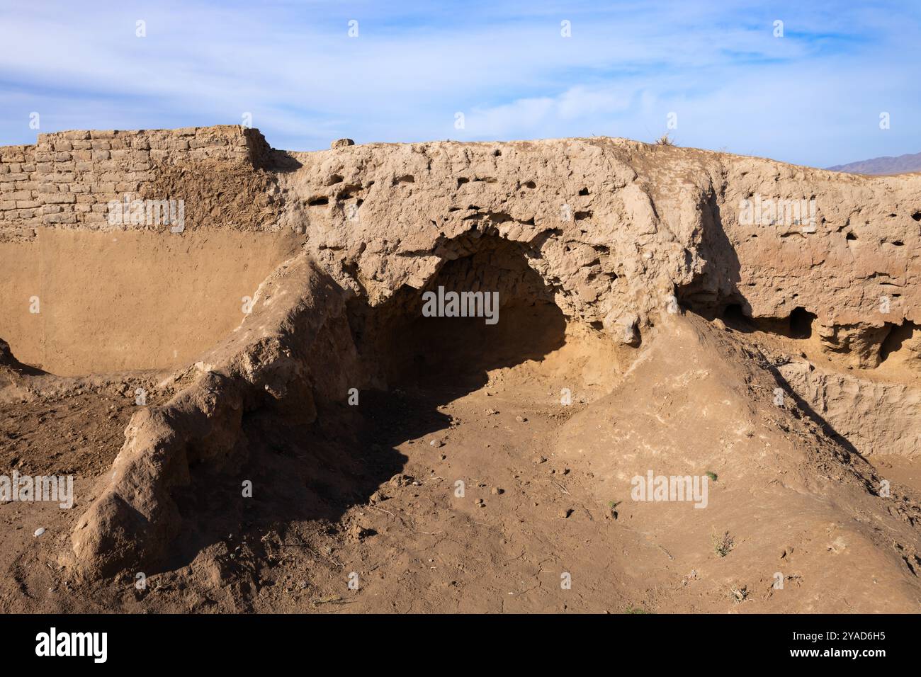 Ancient Penjikent city ruins. Penjikent or Panjakent is a city in the ...