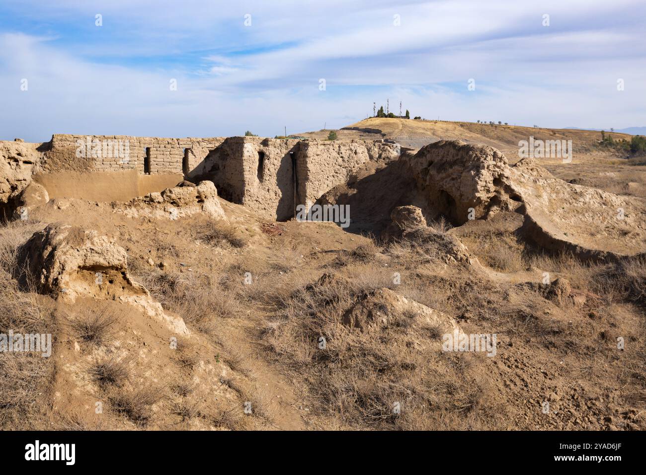 Ancient Penjikent city ruins. Penjikent or Panjakent is a city in the ...