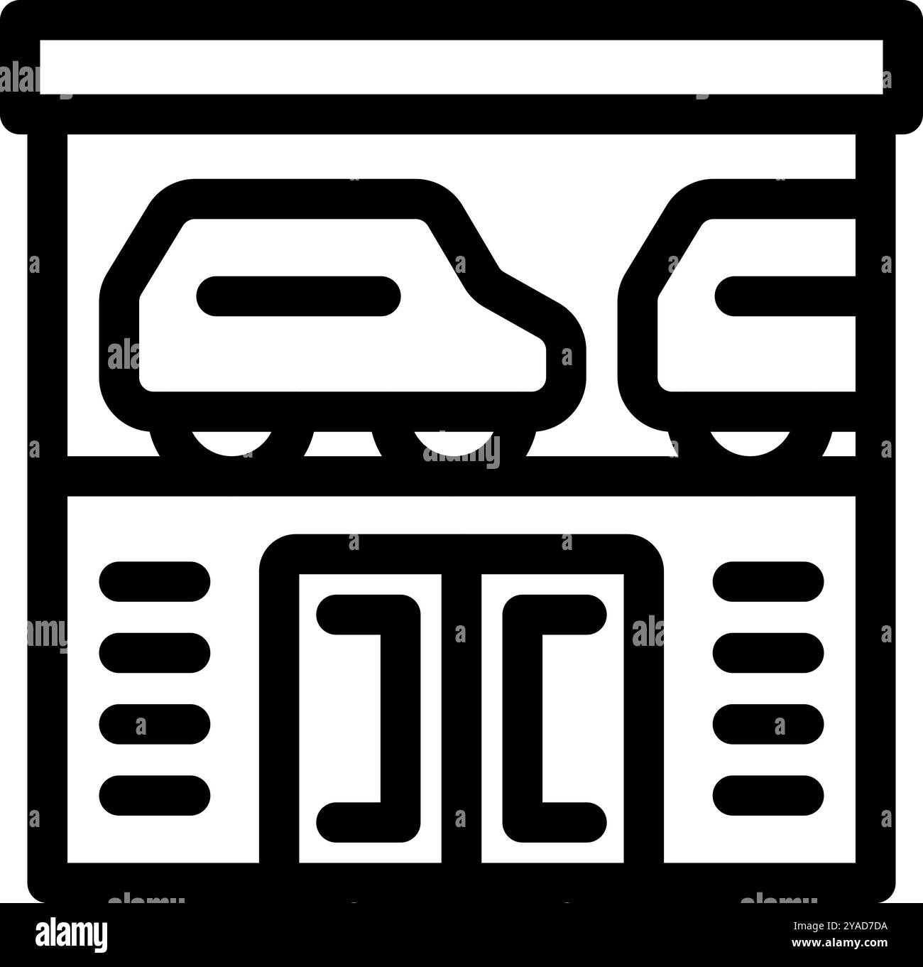 New car dealership lot Stock Vector Images - Alamy