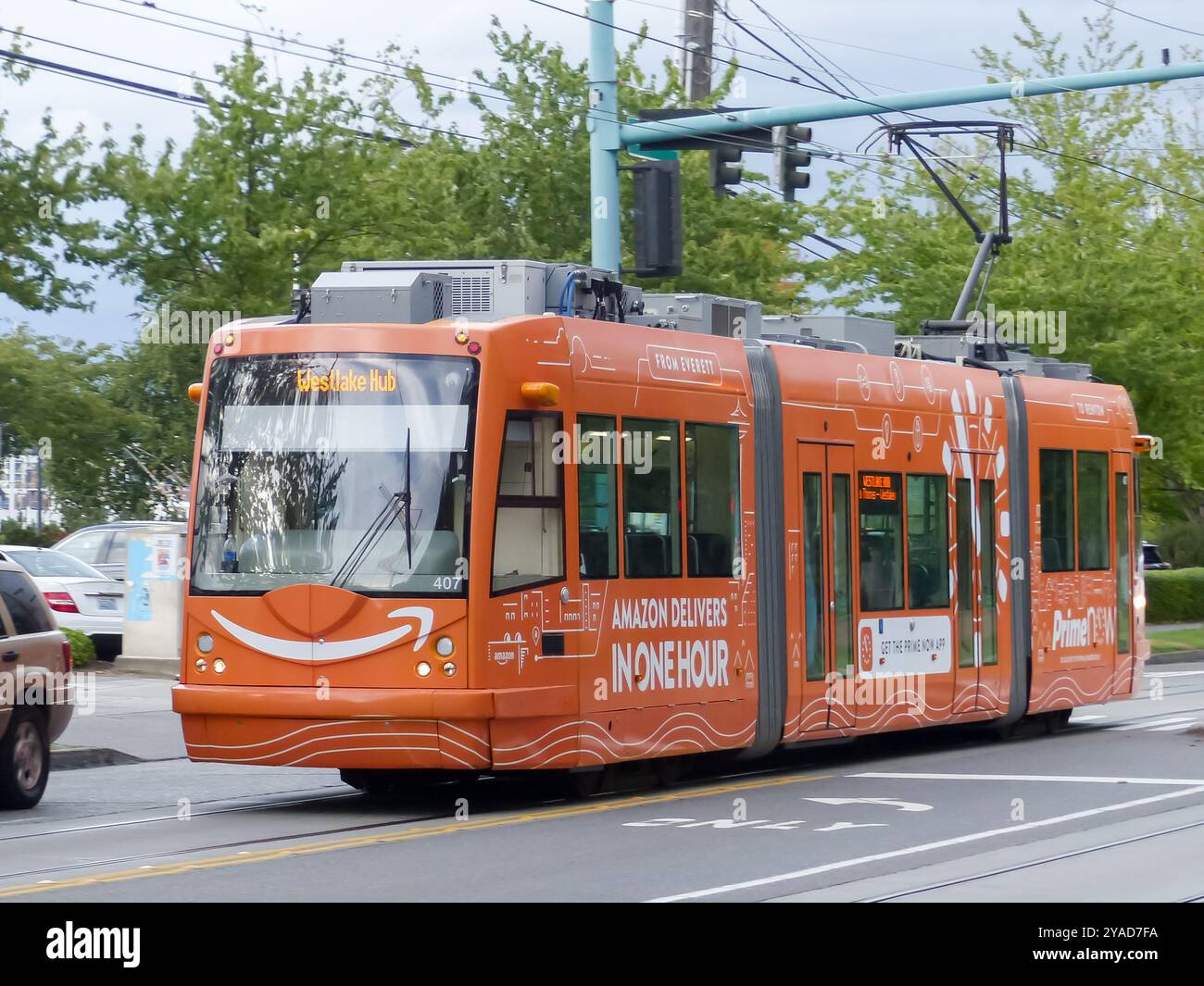 A Seattle tramcar Stock Photo - Alamy