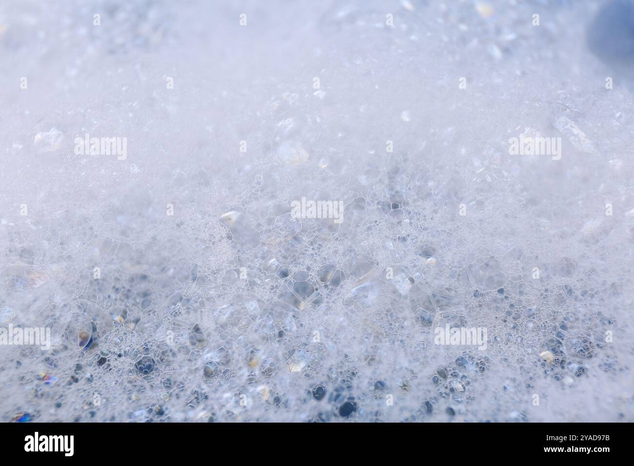 Detergent foam as background, closeup. Hand washing laundry Stock Photo ...