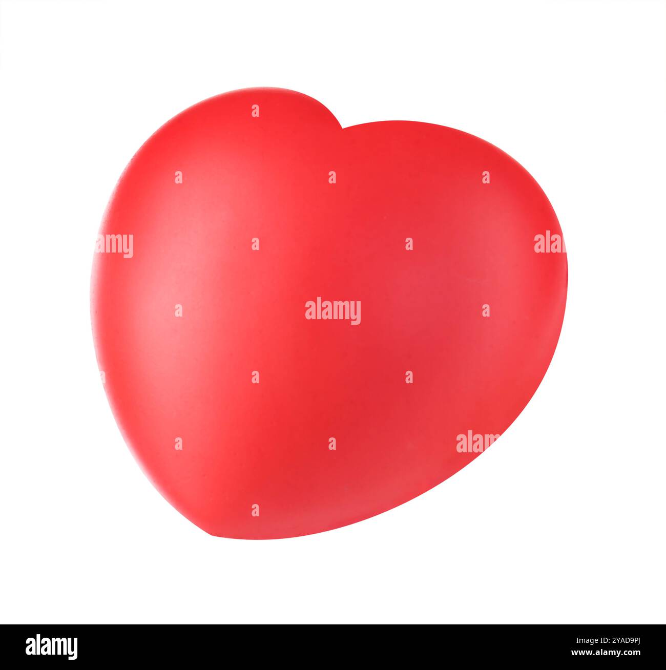 One red decorative heart isolated on white Stock Photo - Alamy