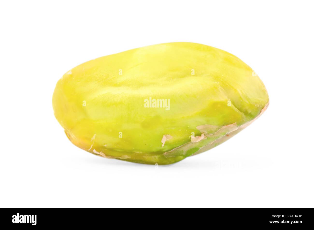 One peeled pistachio nut isolated on white Stock Photo - Alamy