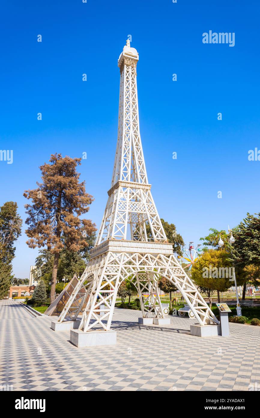 Kulob, Tajikistan - September 26, 2022: Eiffel Tower in miniature at ...