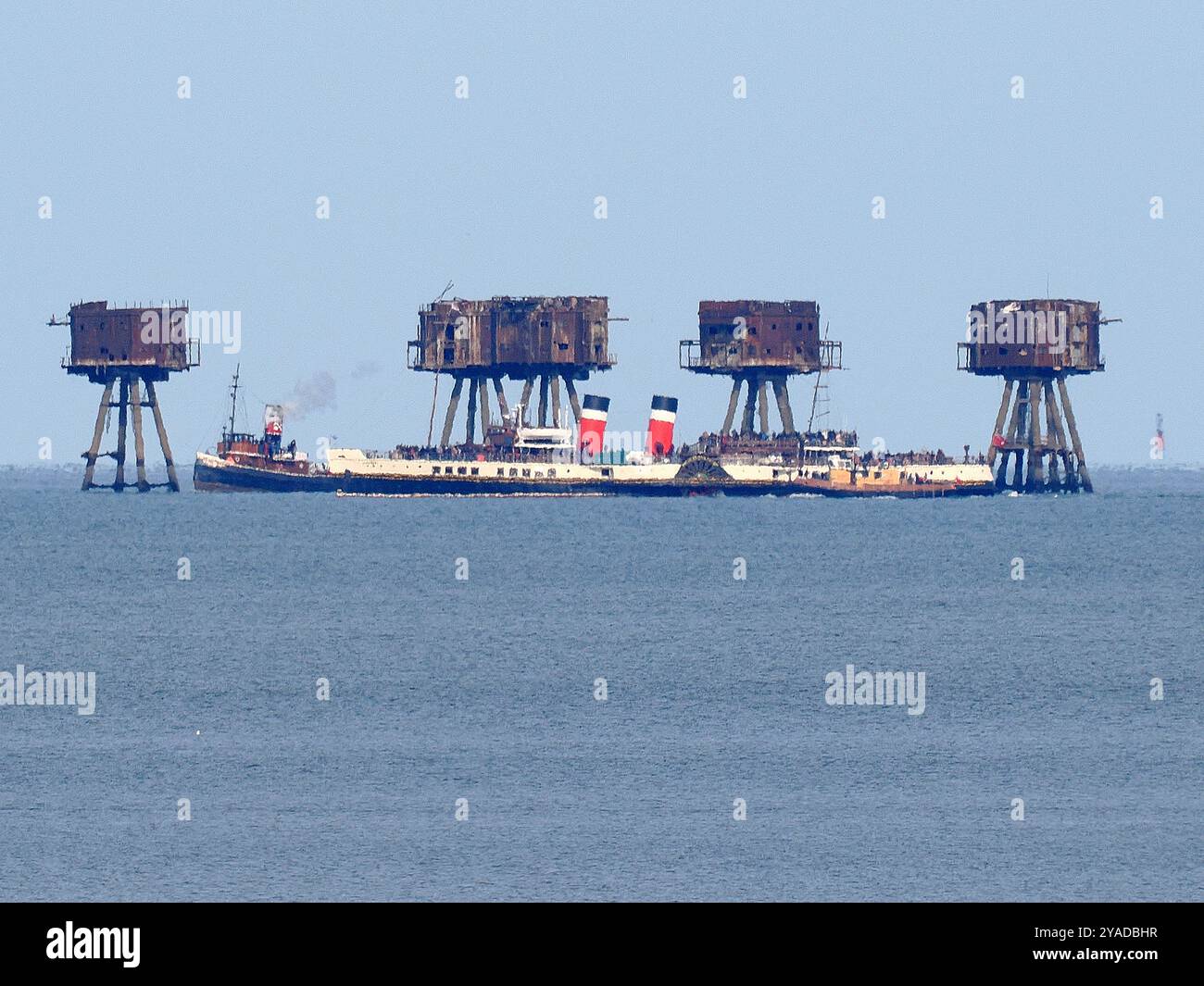 Warden Bay, Kent, UK. 13th Oct, 2024. Historic ships parade: Waverley ...