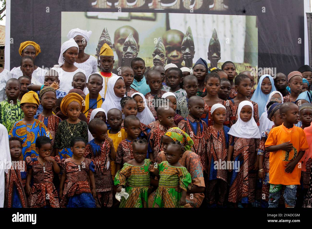 Twins pose for a photograph during the 2024 edition of the annual World ...