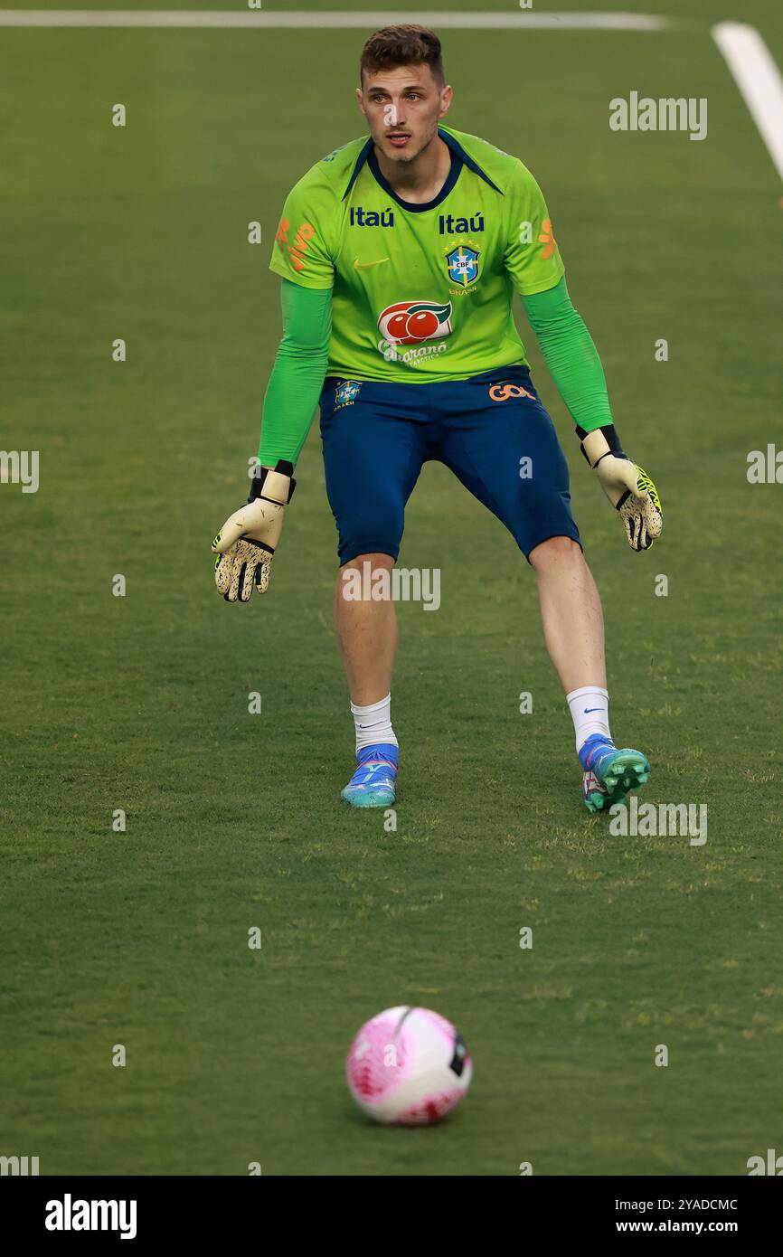 12th October 2024: Bento Matheus of the Brazil team during training at ...