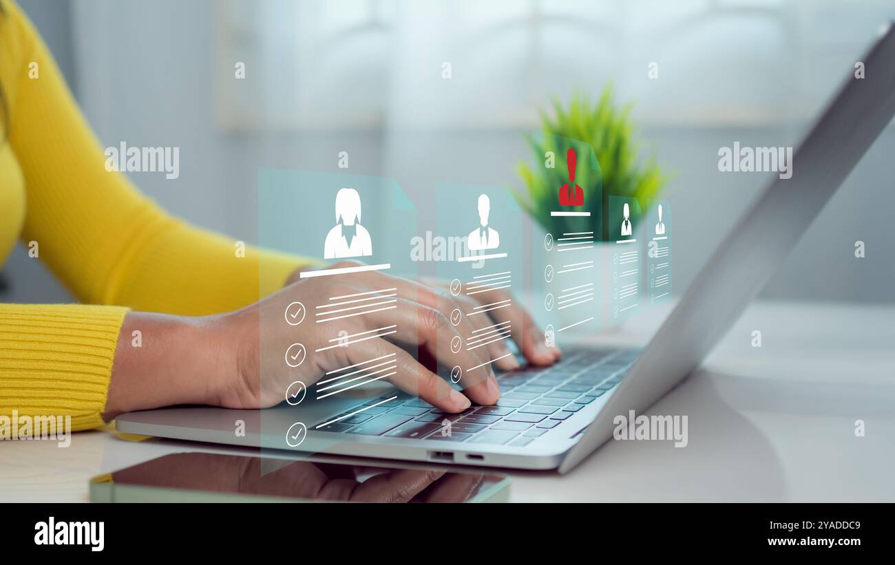 Human Resources, Management recruitment employment headhunting concept ...