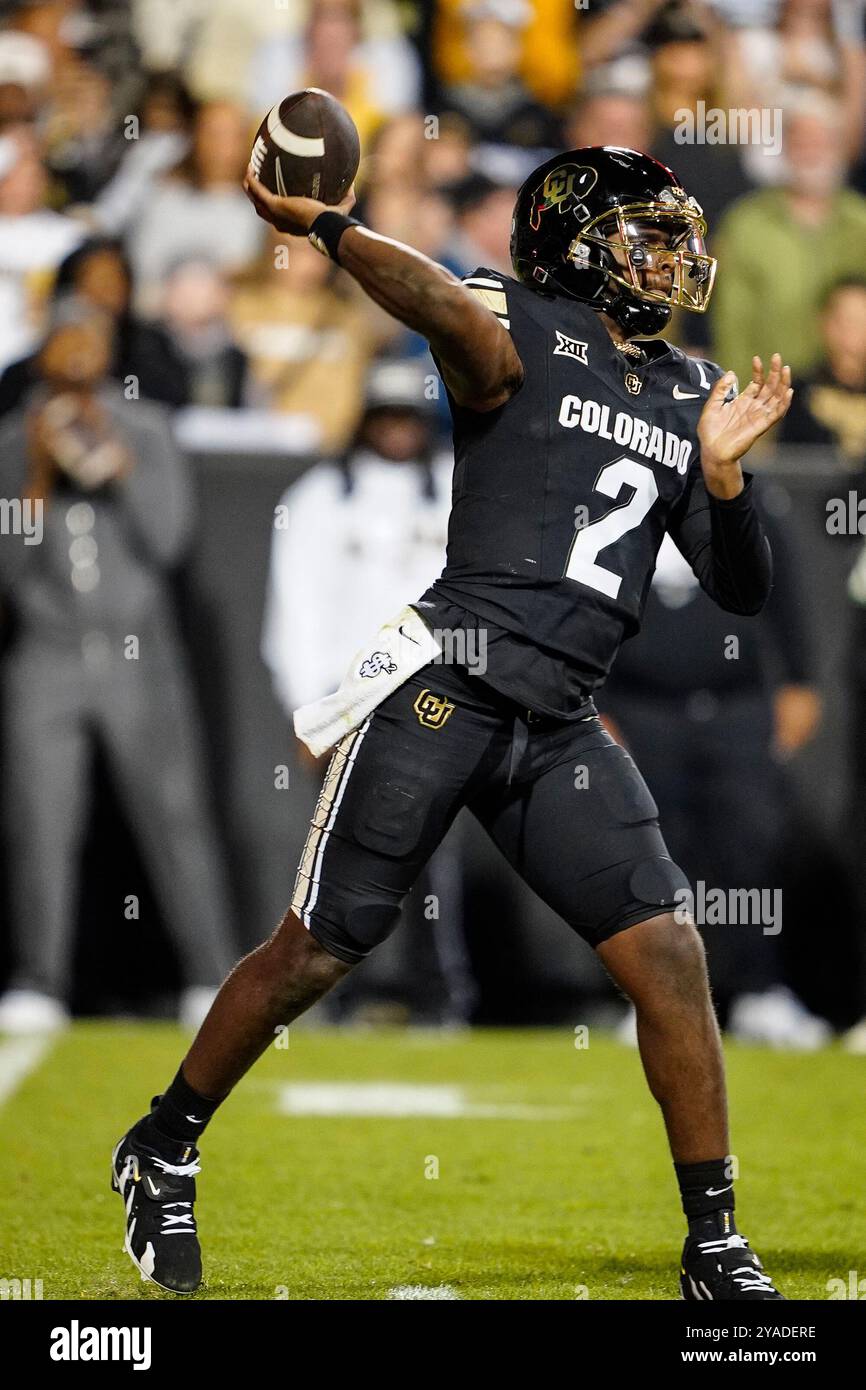 October 12, 2024: Colorado Buffaloes quarterback Shedeur Sanders (2 ...