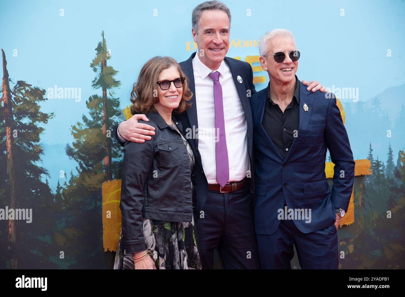 London, UK. 13 Oct, 2024. Pictured: (L-R) - President of Dreamworks ...