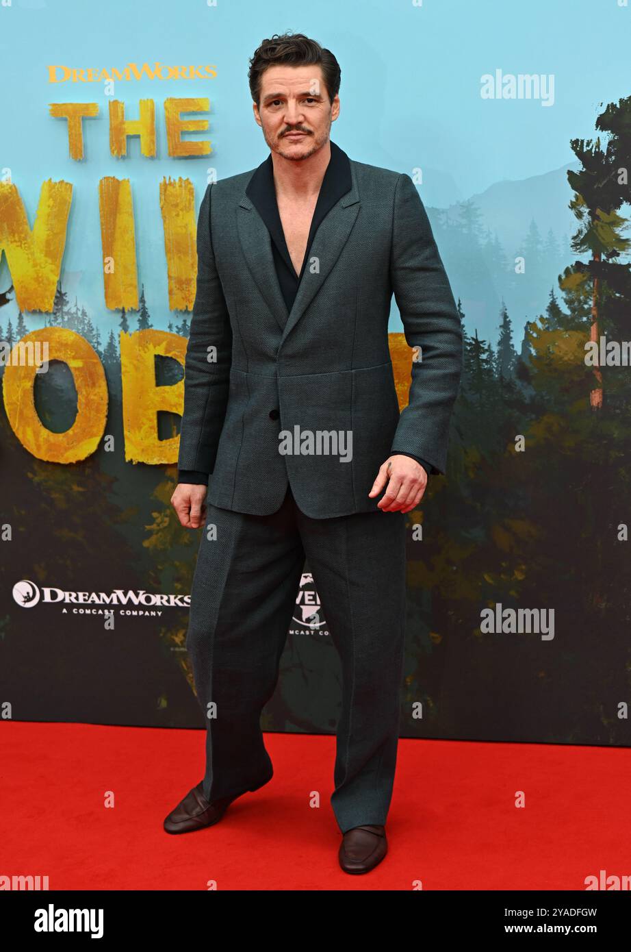 LONDON, UK. 13th Oct, 2024. Pedro Pascal attends "The Wild Robot ...