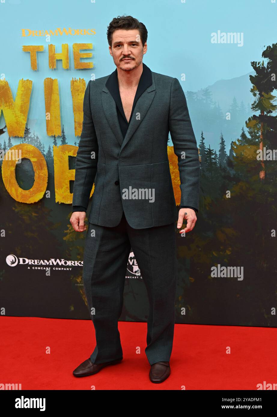 LONDON, UK. 13th Oct, 2024. Pedro Pascal attends "The Wild Robot ...