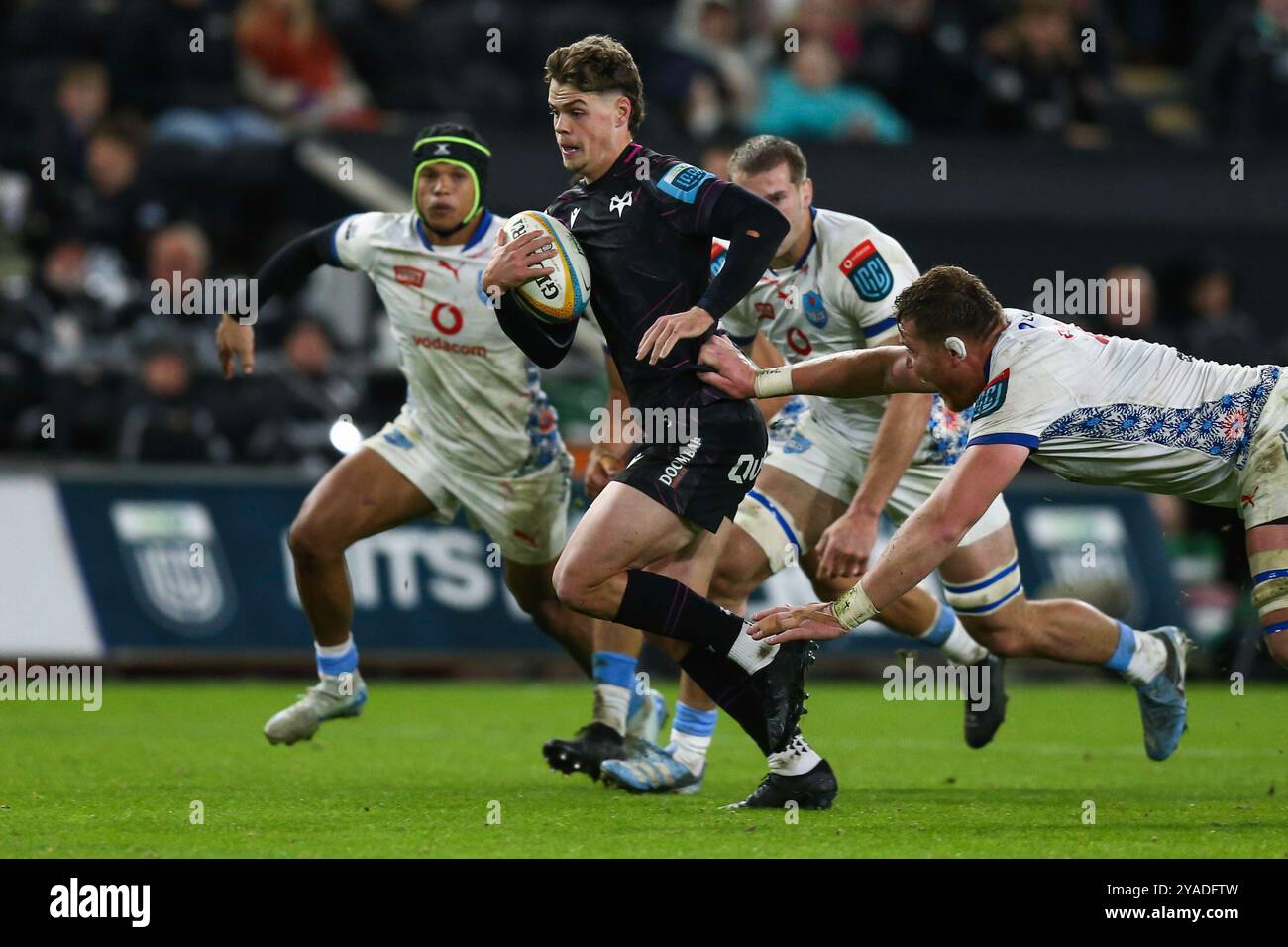 Swansea, UK. 12 October, 2024. Jack Walsh of Ospreys during the Ospreys ...