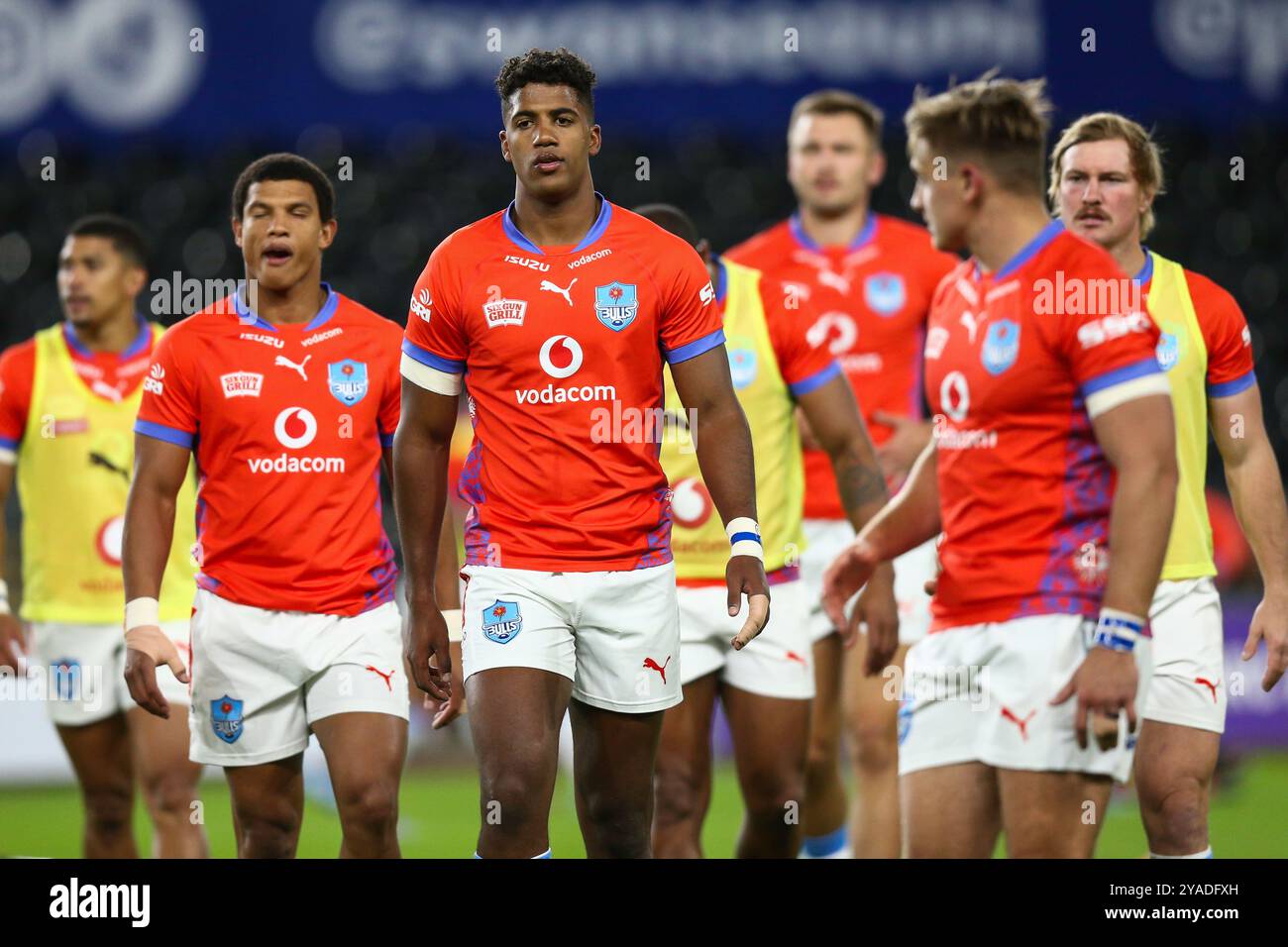 Swansea, UK. 12 October, 2024. Canan Moodie of Vodacom Bulls before the ...