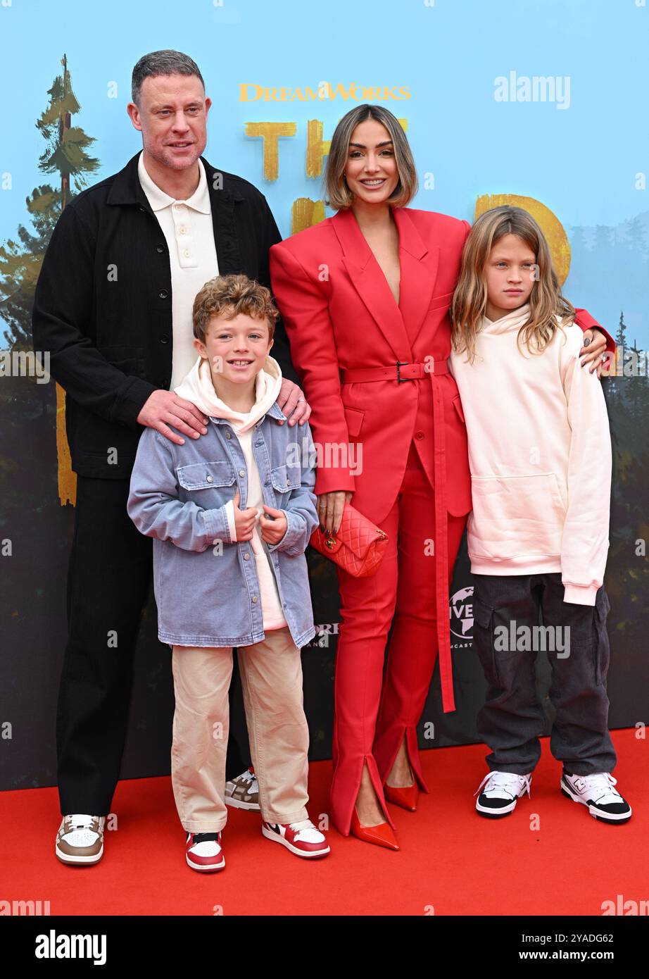 London, UK. October 13th, 2024. Wayne Bridge, Frankie Bridge and family ...