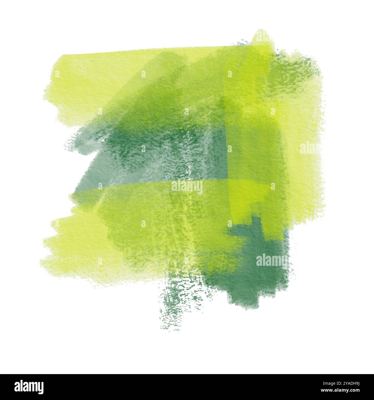Acid spots in pastel technique.Green and yellow colors in a dynamic ...