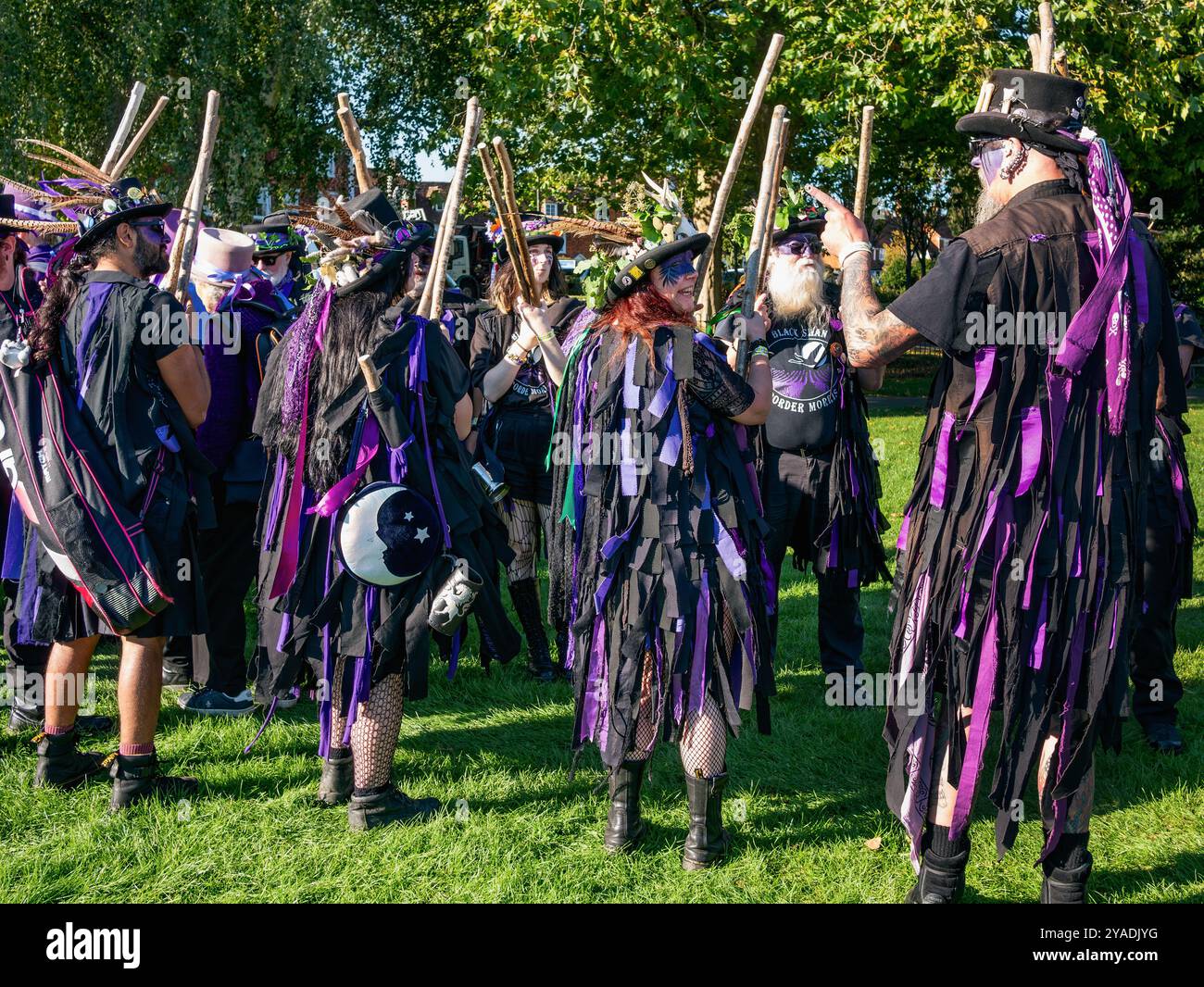 Black swan border morris formed in november 2013 hi-res stock ...