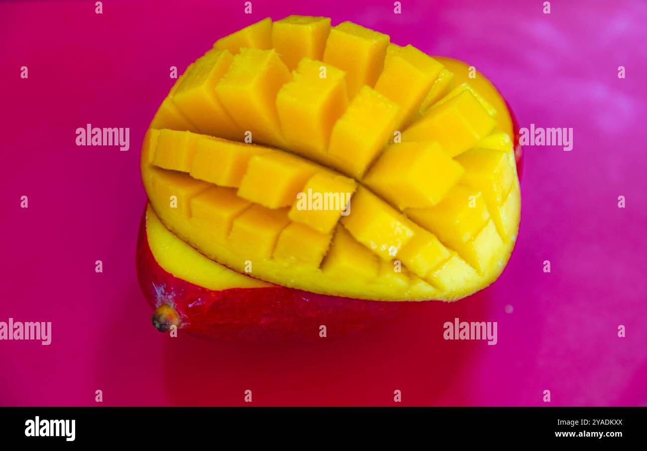 Brazilian mangoes of the Palmer species, ripe and isolated Stock Photo ...