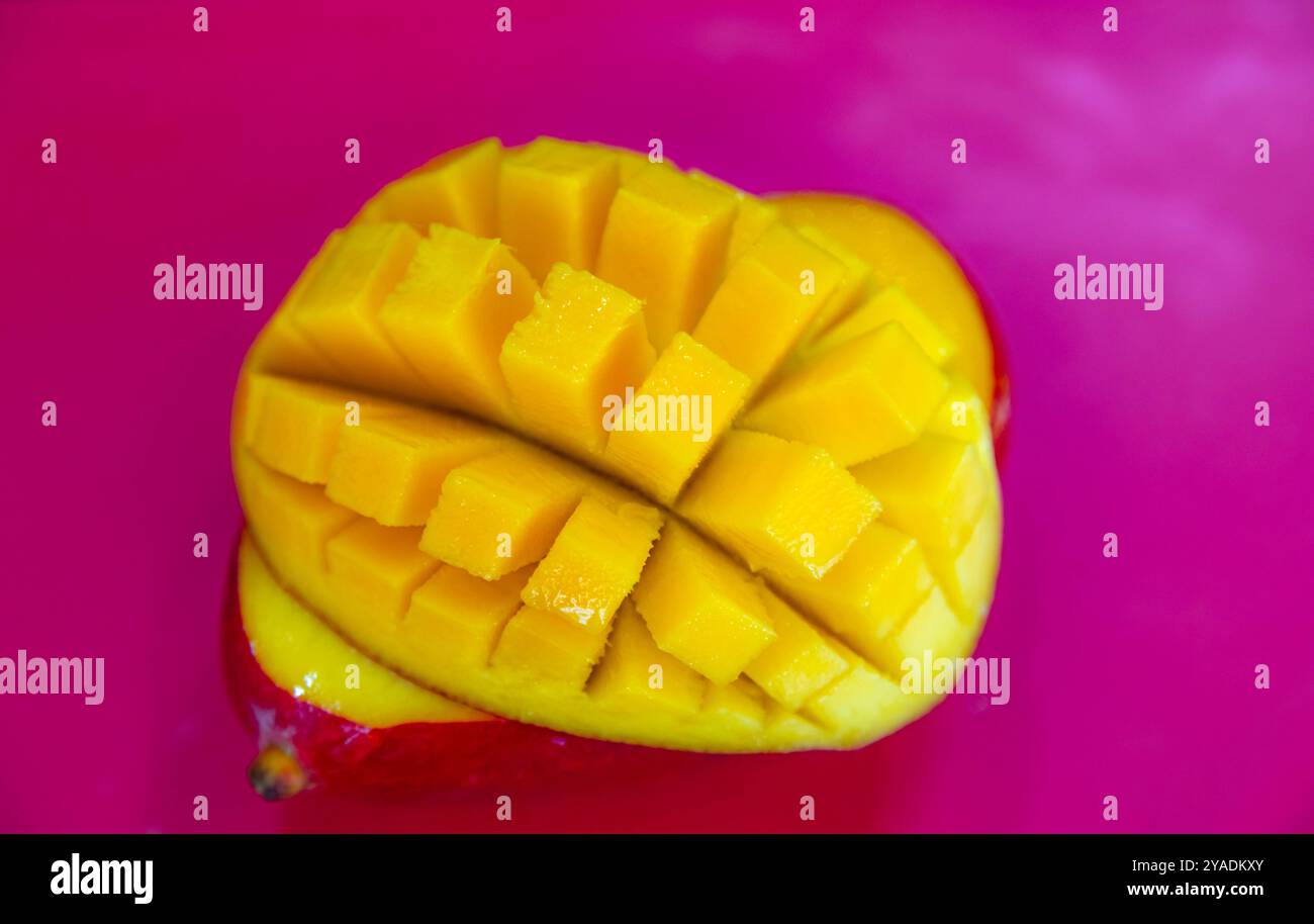 Brazilian mangoes of the Palmer species, ripe and isolated Stock Photo ...