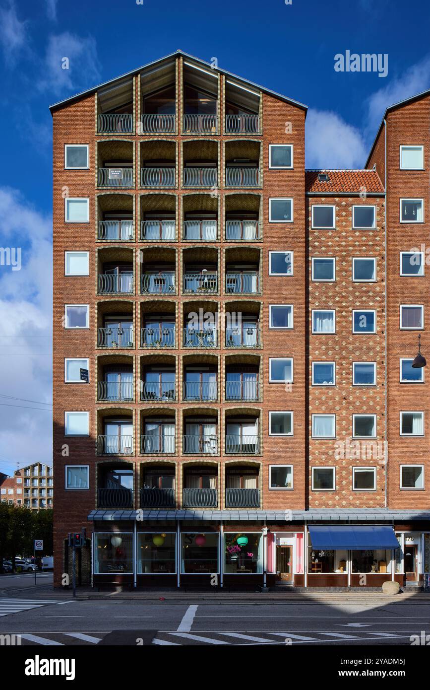 Dronningegården, apartment complex, designed by Kay Fisker, 1958 ...
