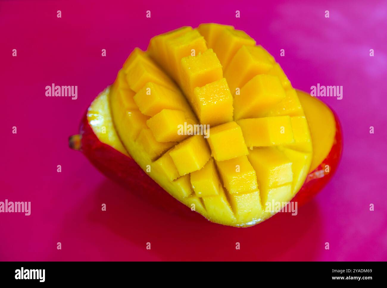 Brazilian mangoes of the Palmer species, ripe and isolated Stock Photo ...