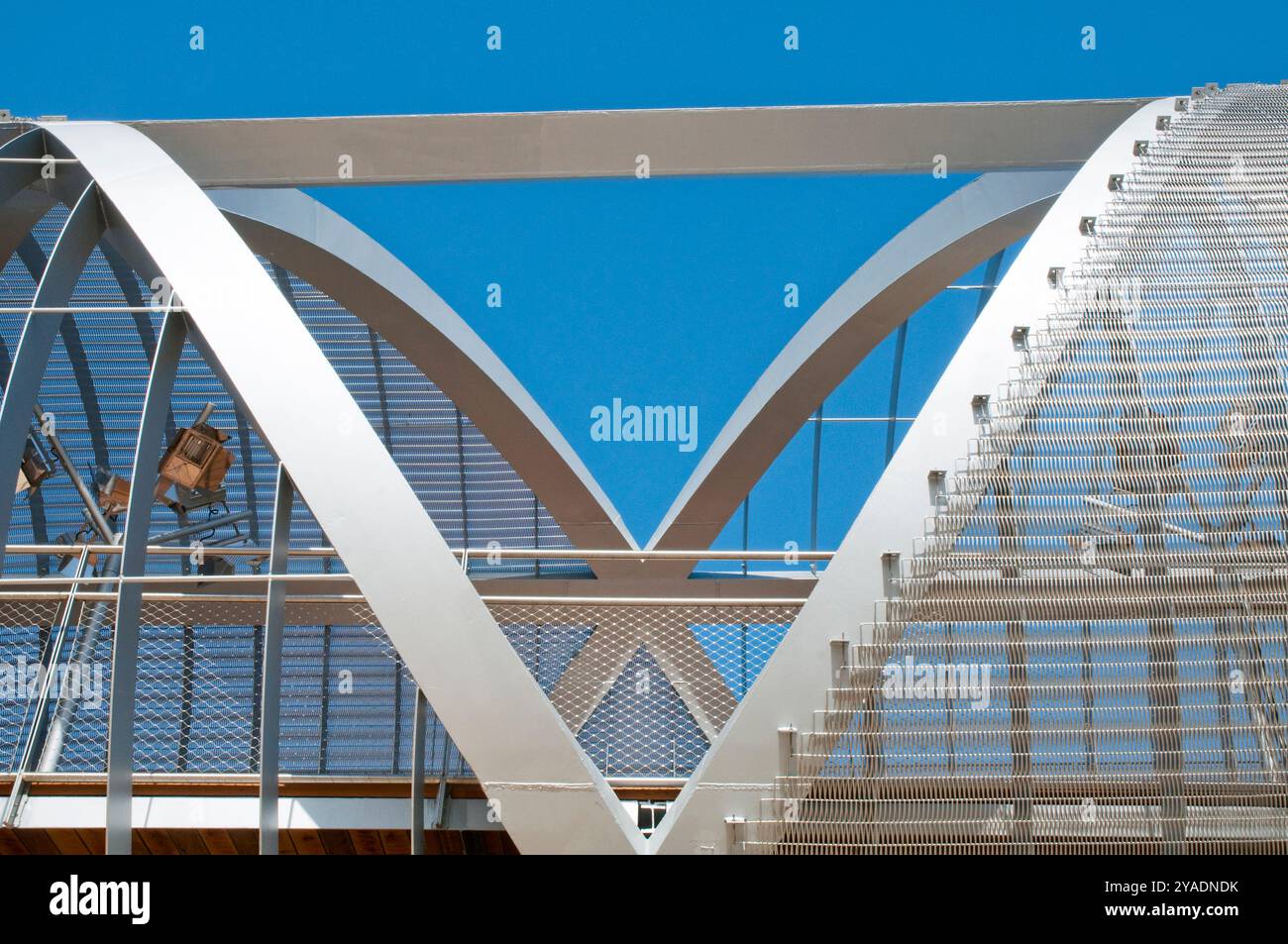 Bridge by Perrault. Madrid Rio, Madrid, Spain Stock Photo - Alamy