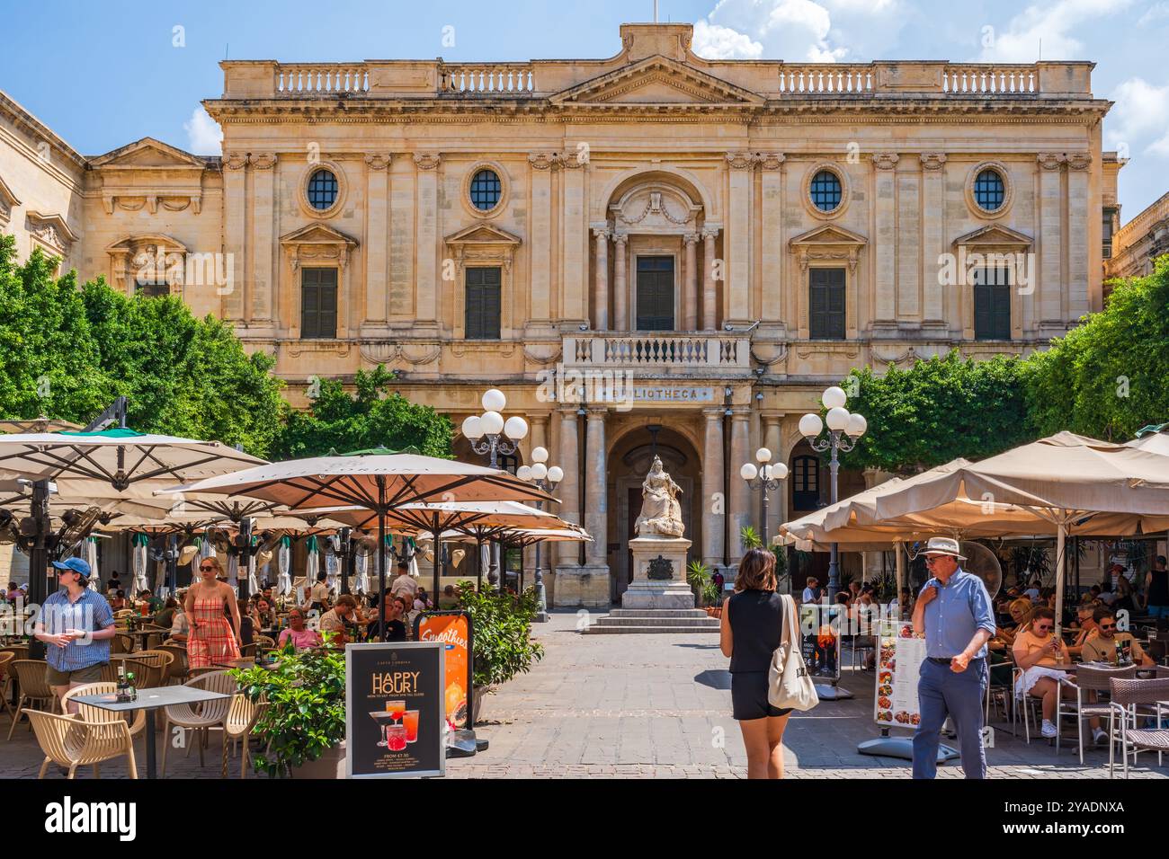 Facade national library malta hi-res stock photography and images - Alamy