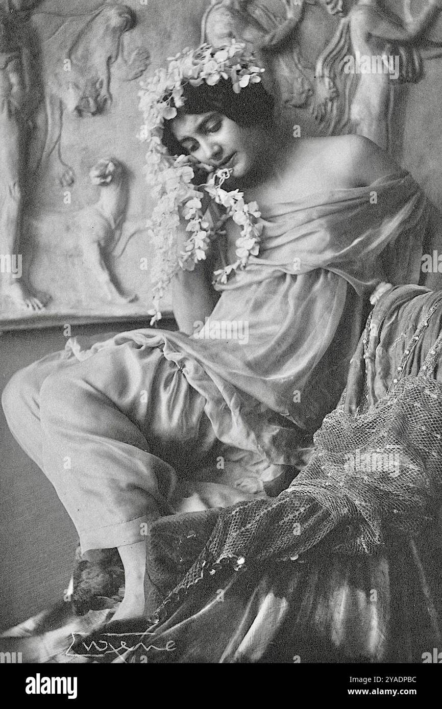 Frank Eugene (American photographer) - The Greek Dancer with Hydrangeas ...