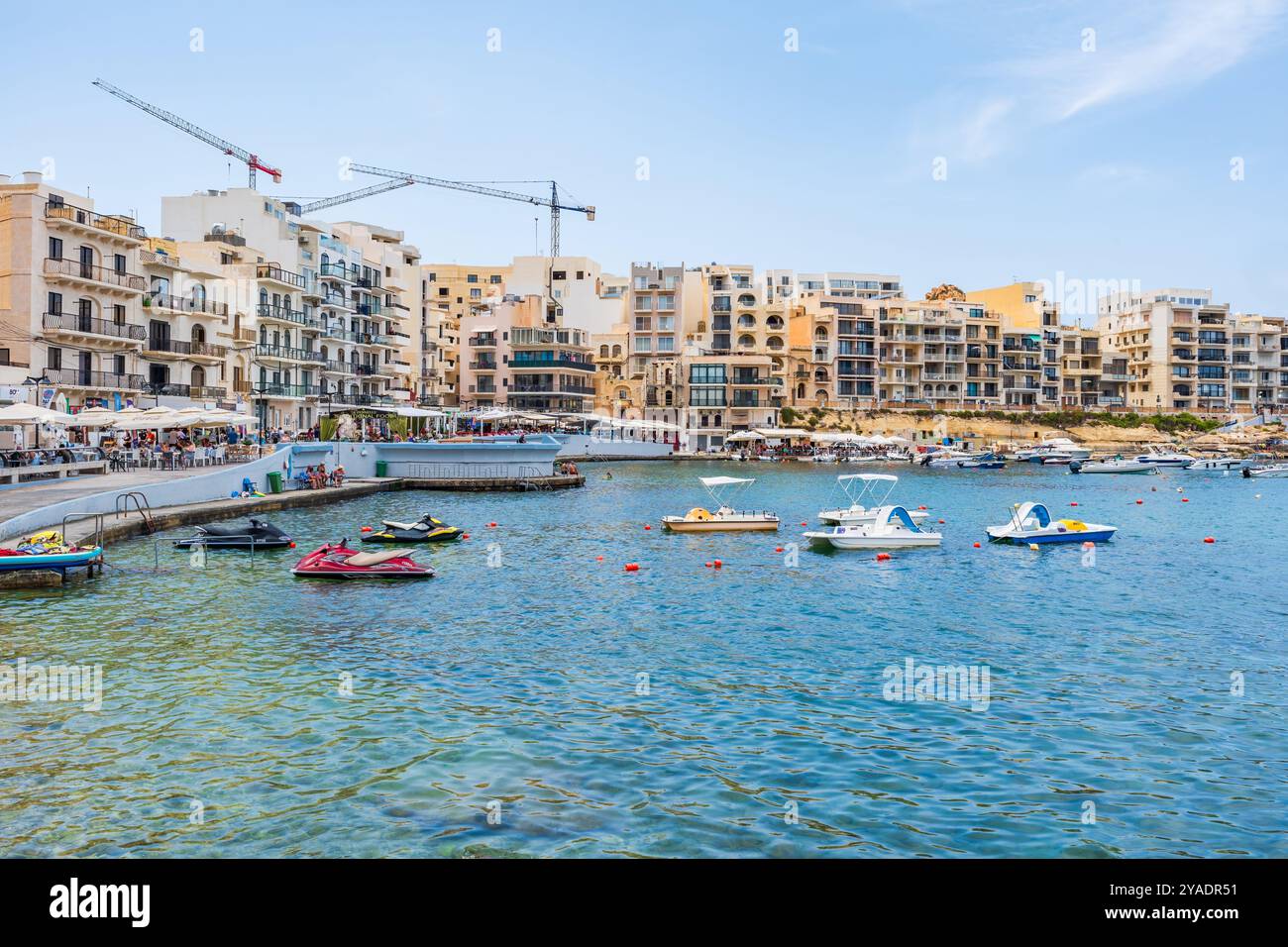 MARSALFORN, GOZO, MALTA - SEPTEMBER 01, 2024: A picturesque Marsalforn ...