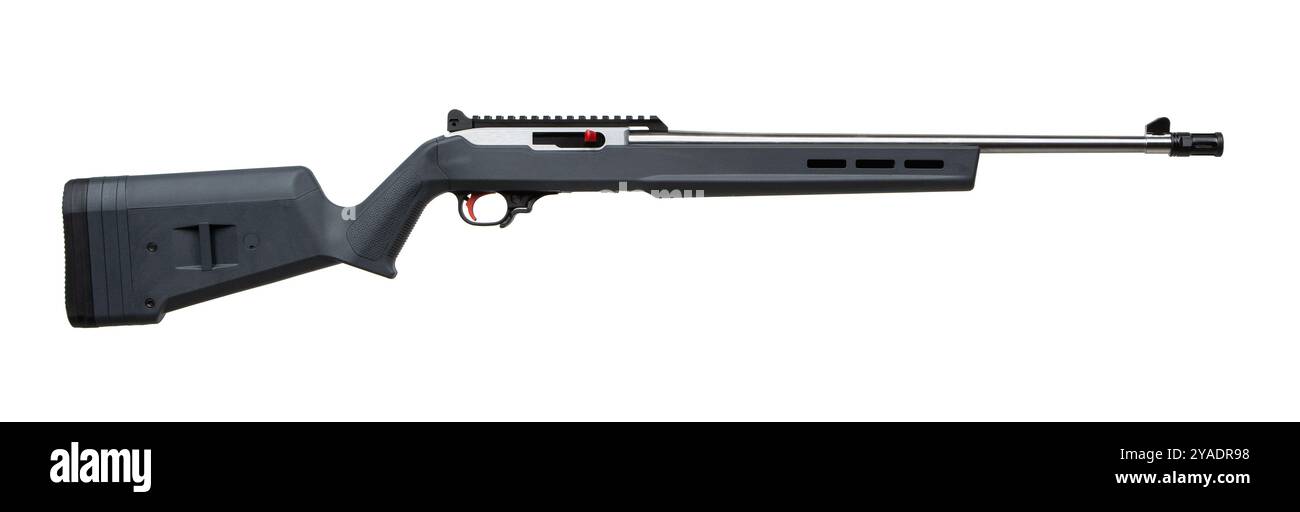 Modern semi-automatic small-caliber .22lr rifle. Sports carabiner .22lr ...