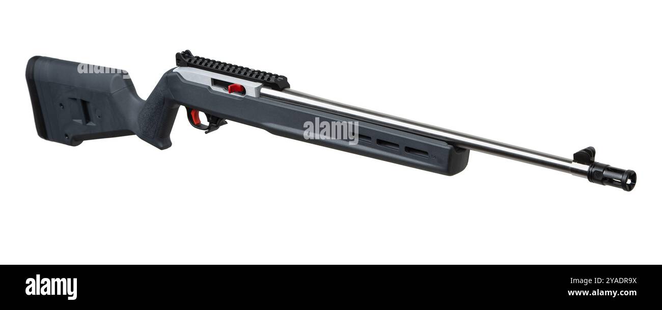 Modern semi-automatic small-caliber .22lr rifle. Sports carabiner .22lr ...