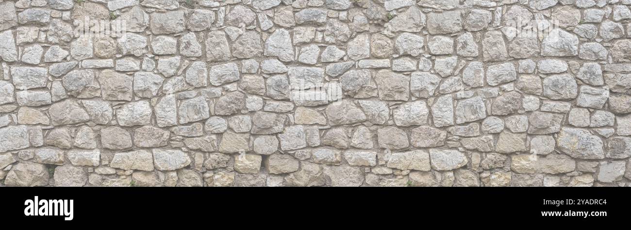 Old stone masonry panoramic background. Stone wall texture and pattern ...