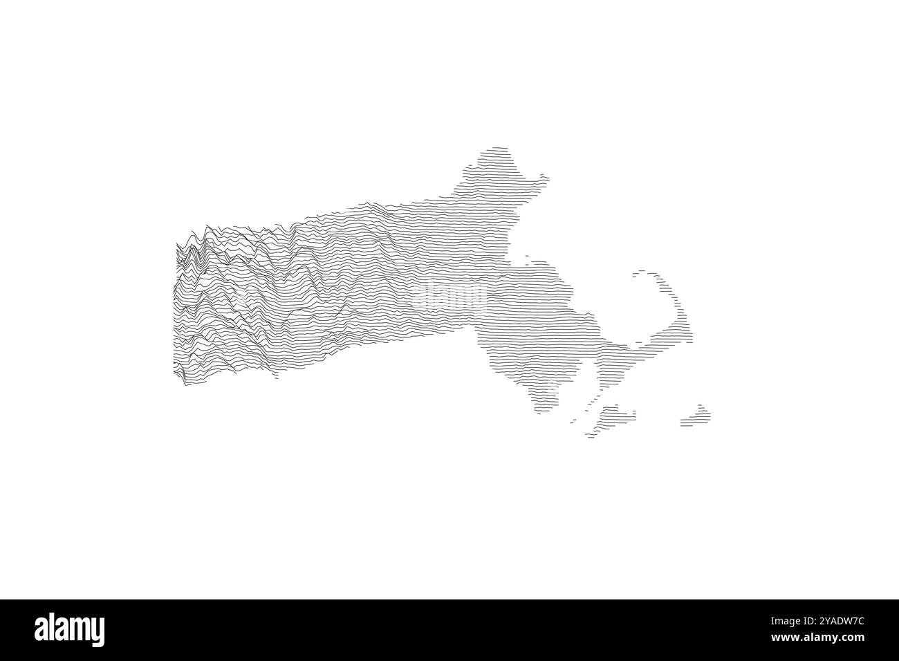 Massachusetts ridgeline map illustrating varied terrain from coastal ...