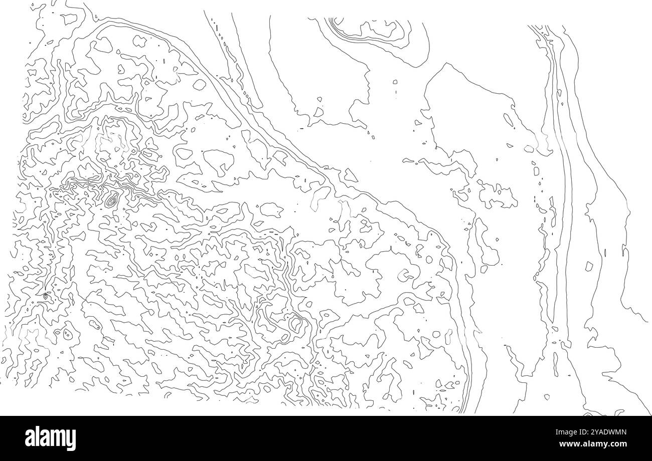 North dakota elevation map hi-res stock photography and images - Alamy