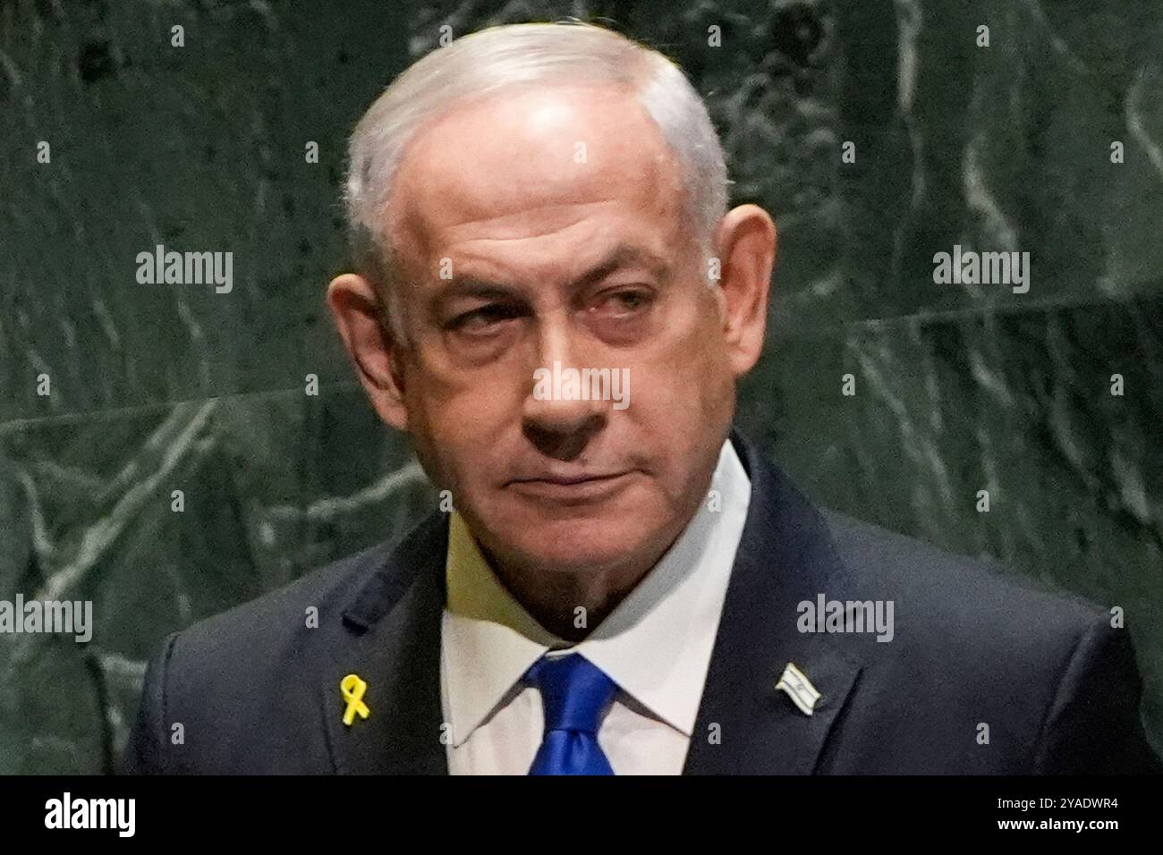 FILE - Prime Minister of Israel Benjamin Netanyahu addresses the 79th session of the United ...