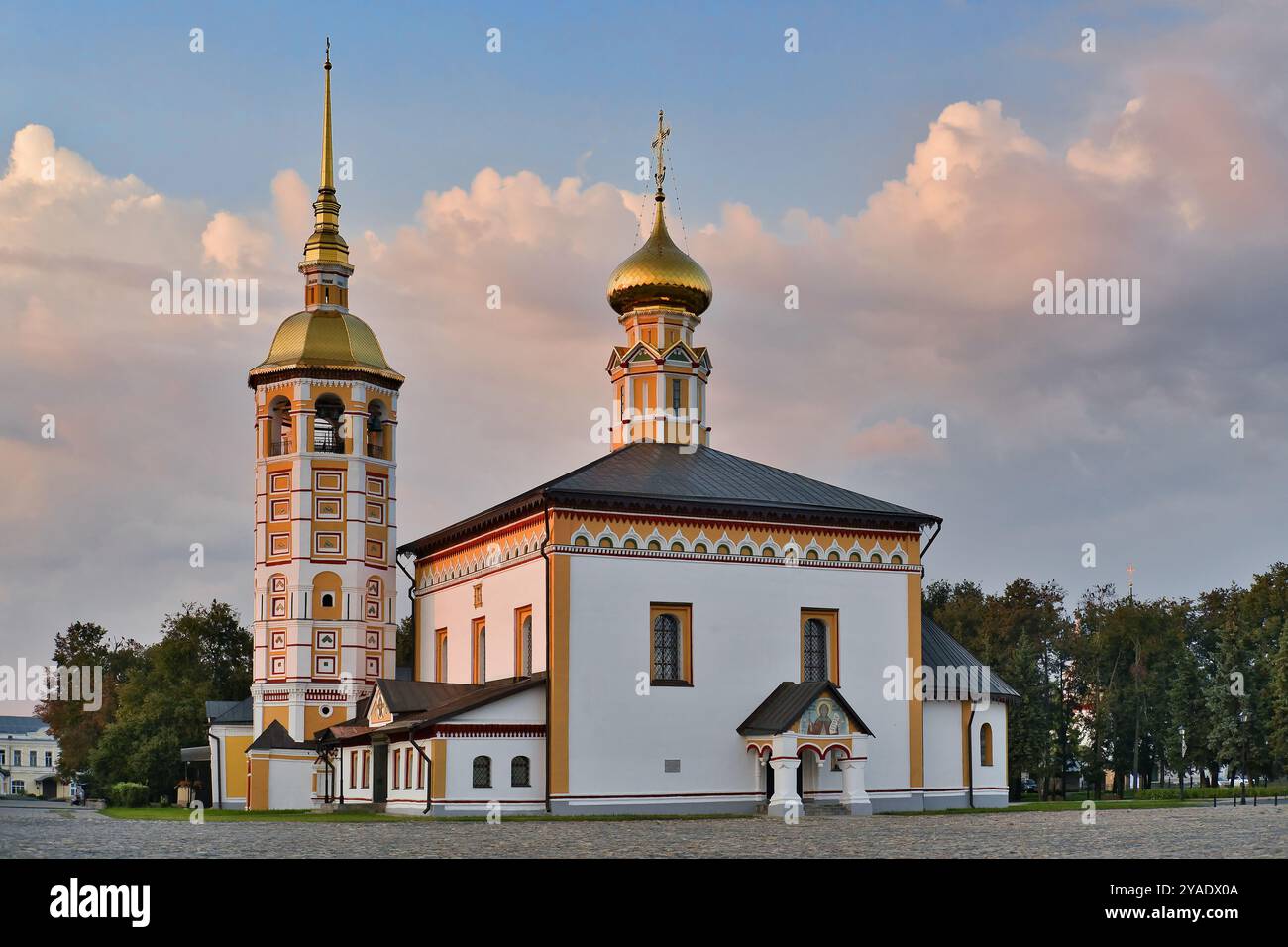 Resurrection church with bell tower in the ancient Russian city of ...