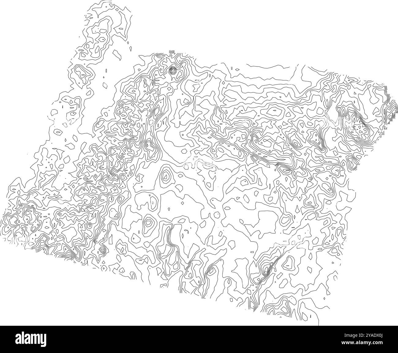 Oregon elevation map hi-res stock photography and images - Alamy