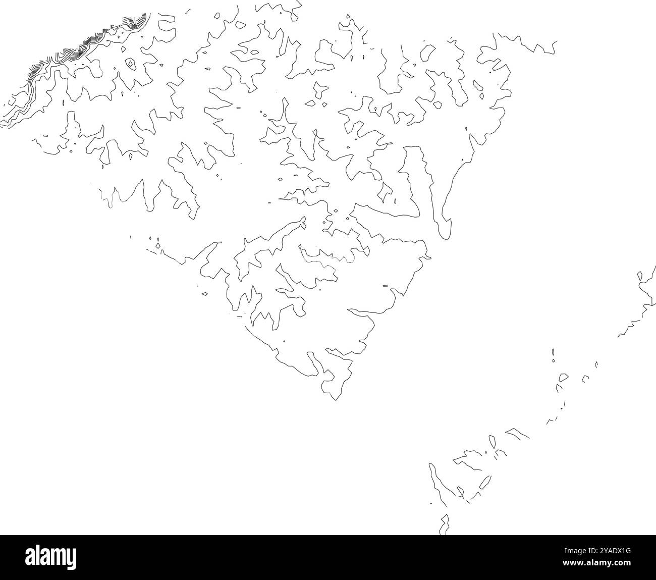 South carolina elevation map hi-res stock photography and images - Alamy