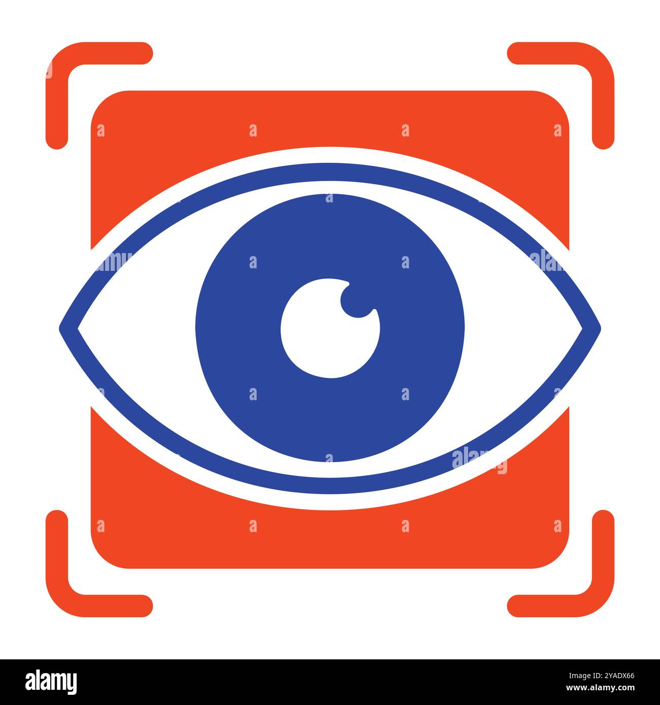 Eye scan vector icon. Retina check symbol. Security sign. Graph symbol ...