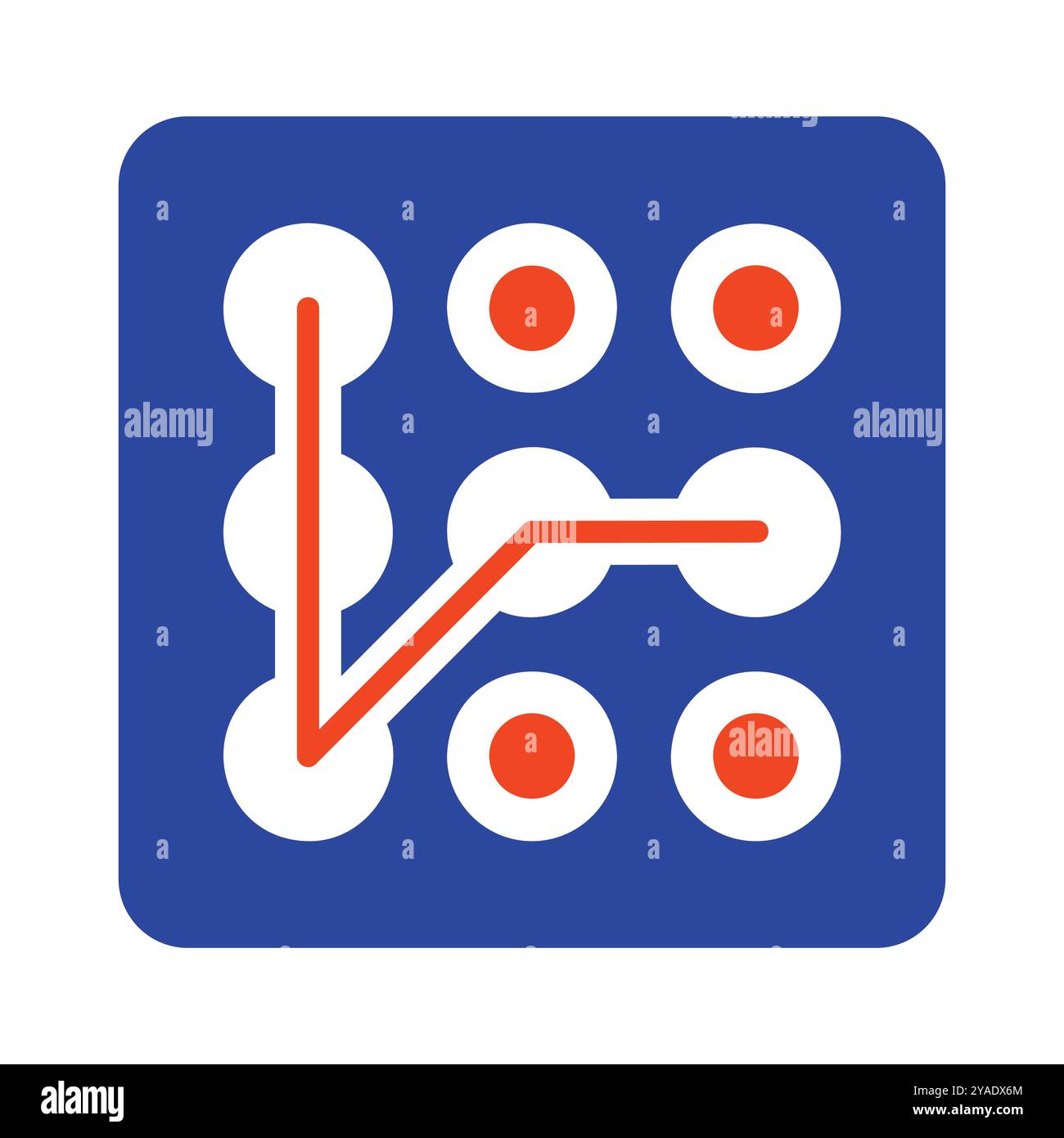 Lock pattern vector icon. Hand entering smartphone password symbol ...