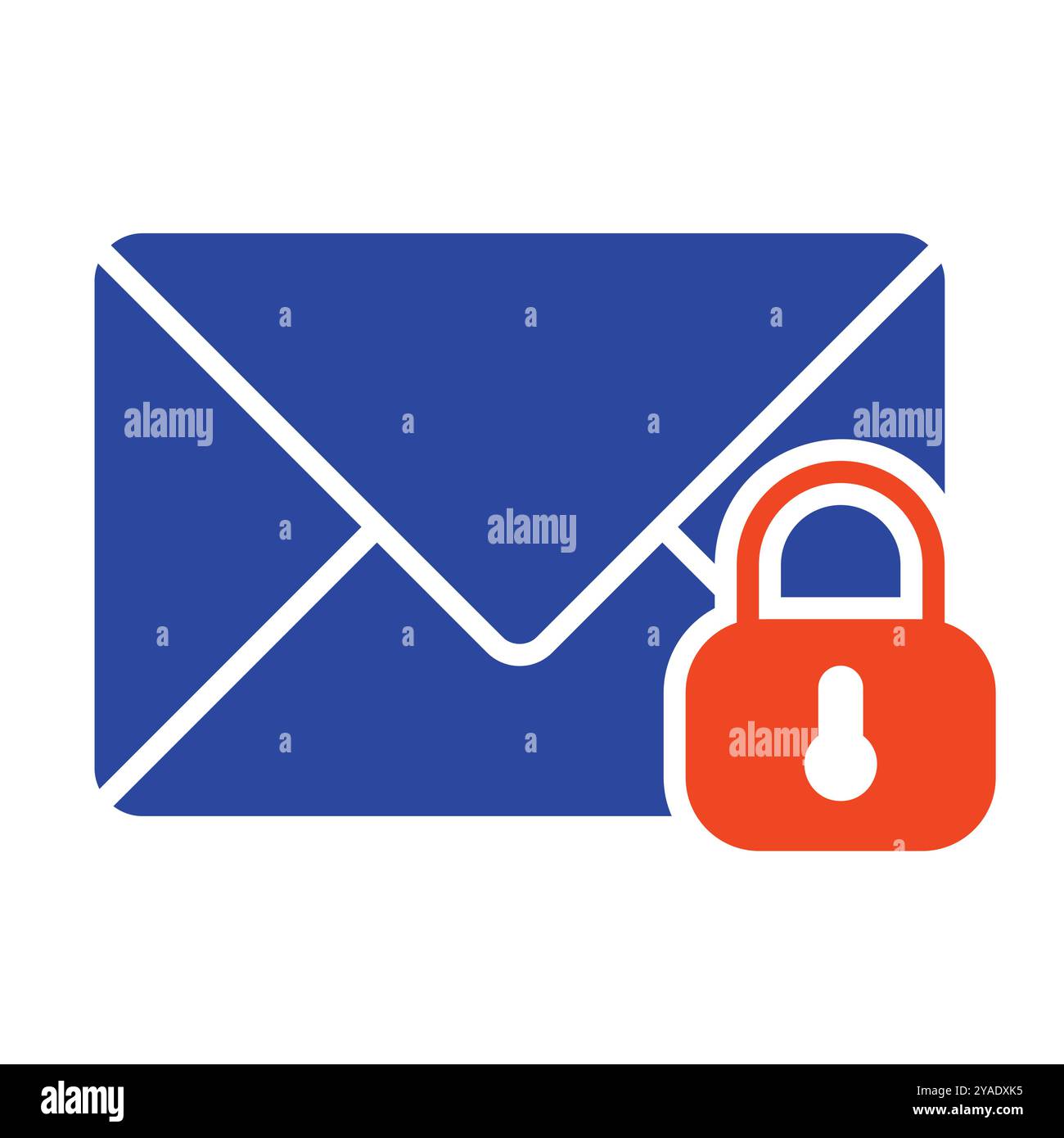 Lock envelope vector icon. Unlock envelope sign. Security sign. Graph ...