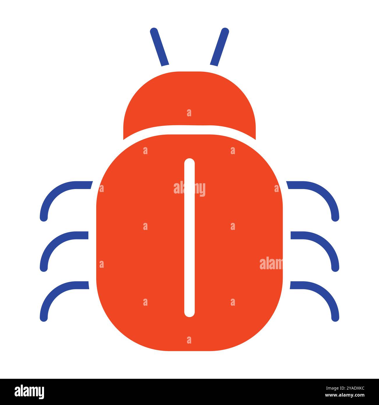 Software or program bug vector icon. Security sign. Graph symbol for your web site design, logo ...