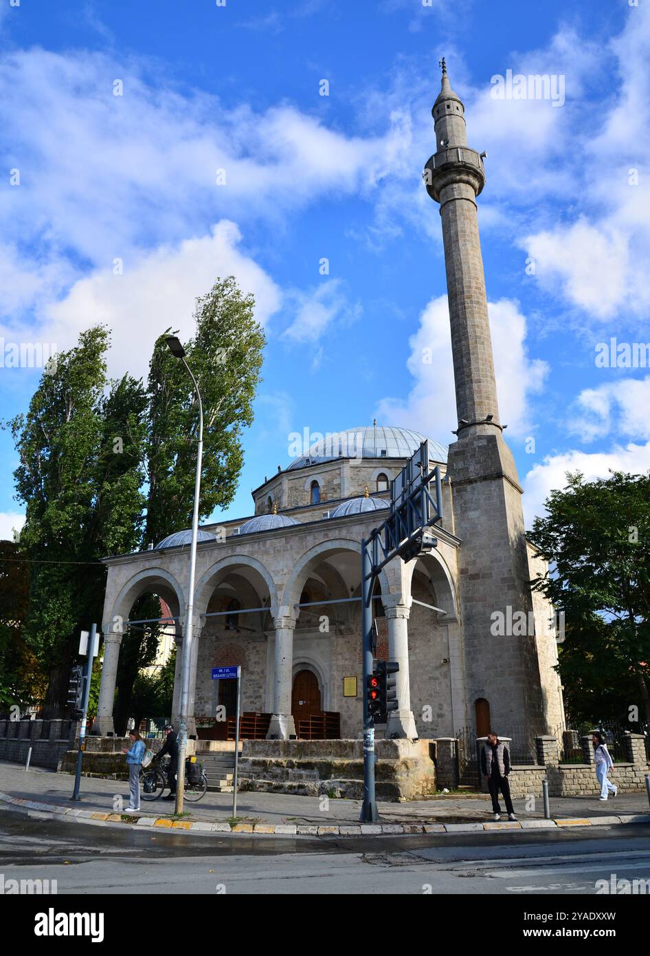 The historical Sultan Murat Pasha Mosque in Pristina, Kosovo, was built ...