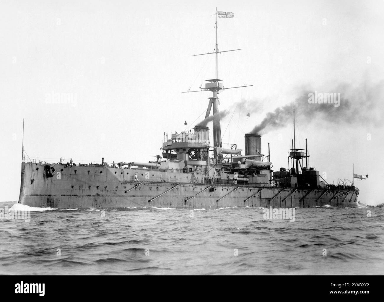 HMS Dreadnought. Photograph of the British battleship, HMS Dreadnought ...