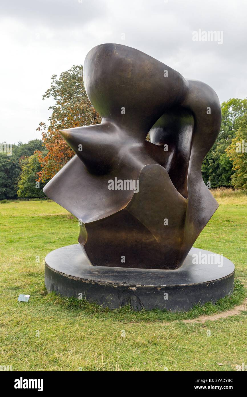 Large Spindle Piece sculpture by Henry Moore at the Yorkshire Sculpture ...