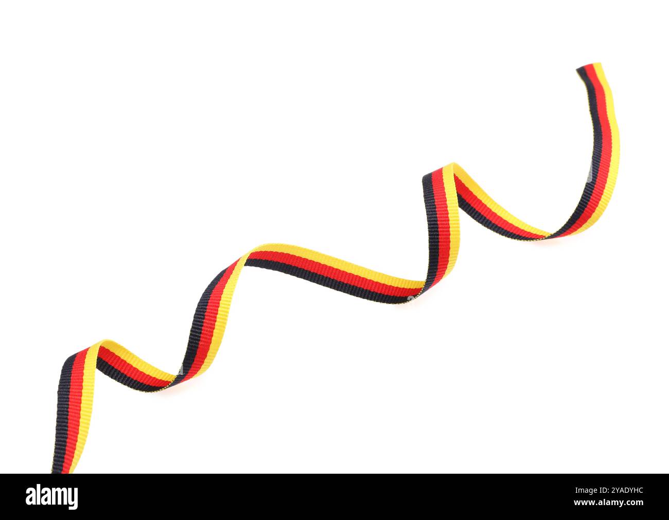 Ribbon in colors of German flag isolated on white Stock Photo - Alamy